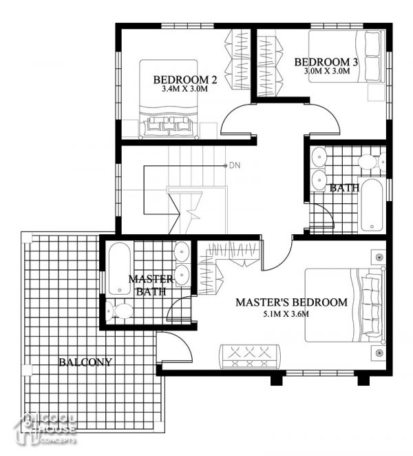 Four Bedroom Two Storey House Design - Cool House Concepts