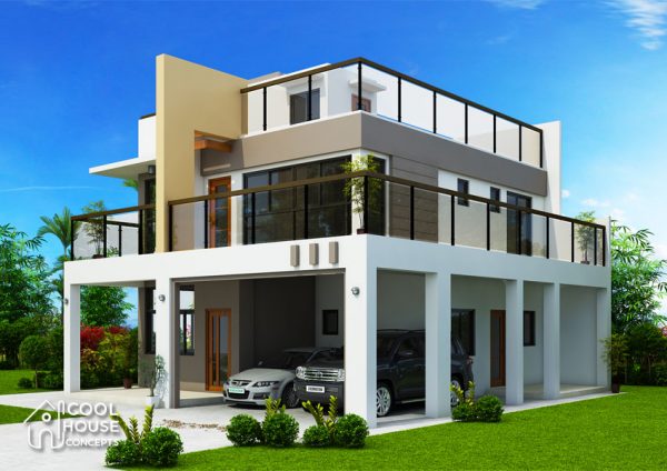Modern Contemporary House Design with 4 Bedrooms - Cool House Concepts