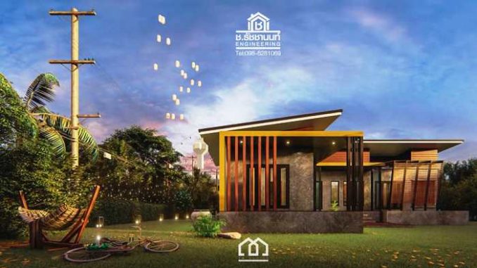 Simple Rest House Design with 3 Bedrooms - Cool House Concepts